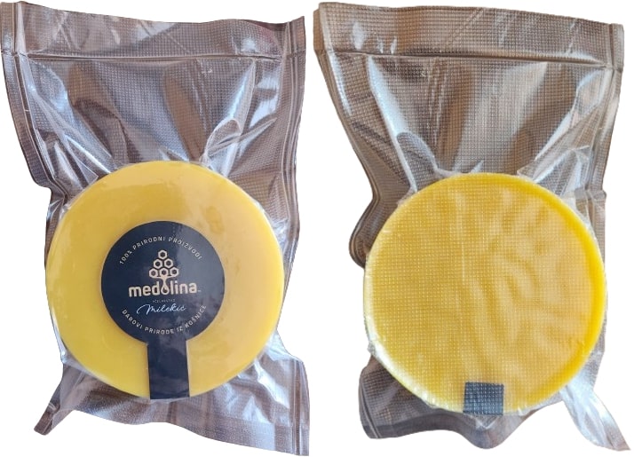 Pčelinji vosak visokog kvaliteta dobijen od mednih poklopčića